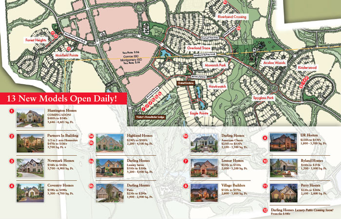 New Home Builders in Woodforest Community